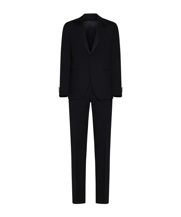 LARDINI Single-breasted Wool-blend Suit