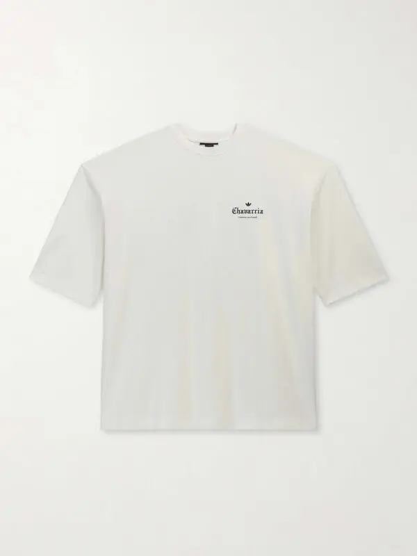 ADIDAS ORIGINALS Willy Chavarria Mexico Printed Cotton-jersey T-shirt - White