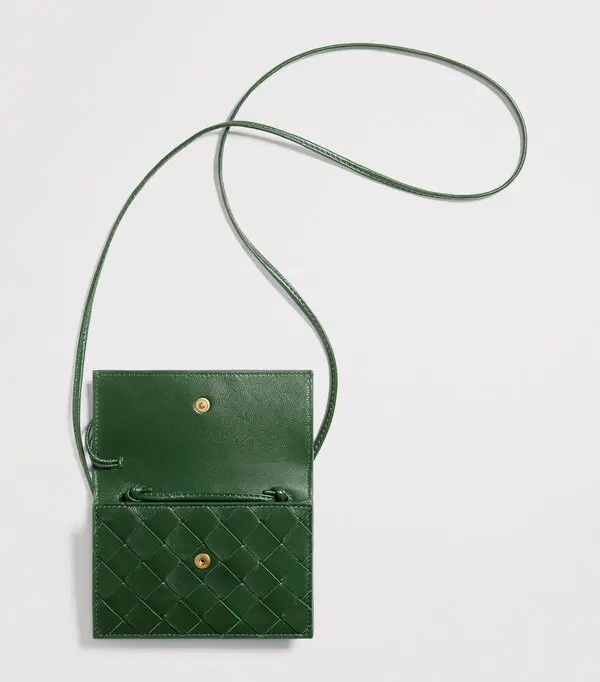 Bottega Veneta Leather Andiamo Badge Holder