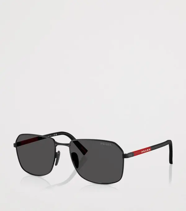 Prada Metal Rectangle Sunglasses
