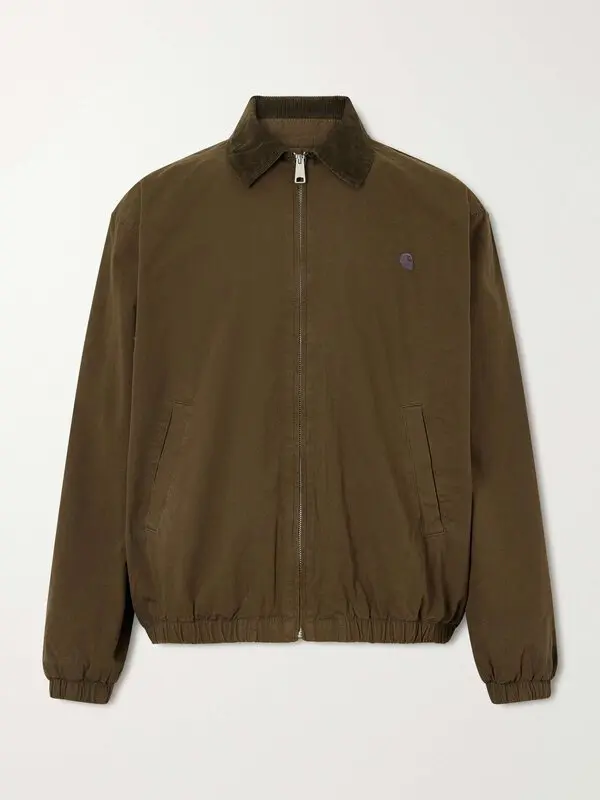 Carhartt Work In Progress Madison Logo-embroidered Cotton-ripstop Jacket