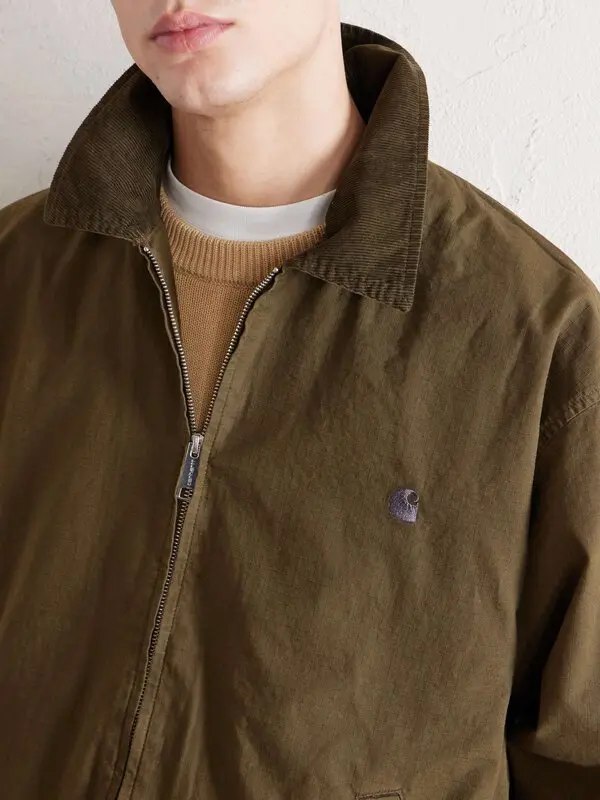 Carhartt Work In Progress Madison Logo-embroidered Cotton-ripstop Jacket
