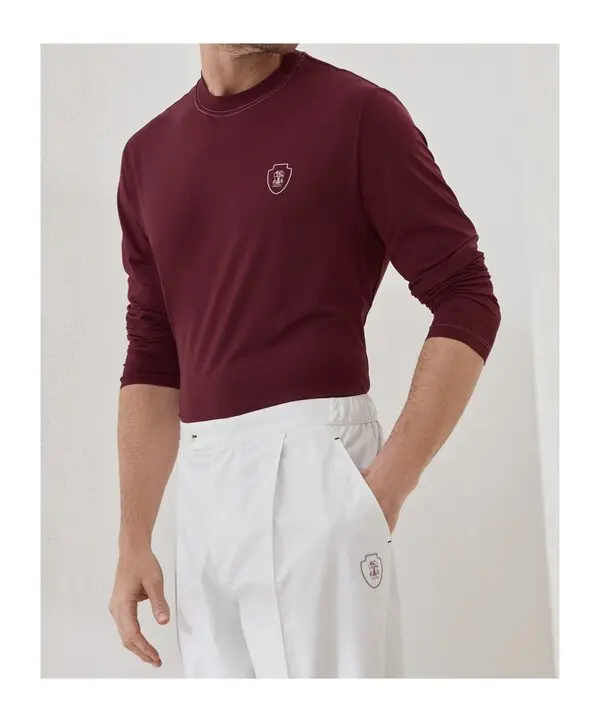 Brunello Cucinelli Long-sleeve T-shirt With Embroidered Logo