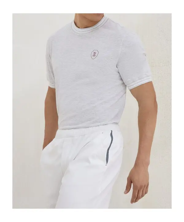 Brunello Cucinelli Logo-embroidered Crew-neck T-shirt