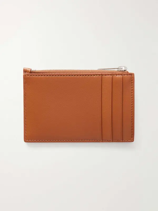 Celine Logo-debossed Leather Cardholder