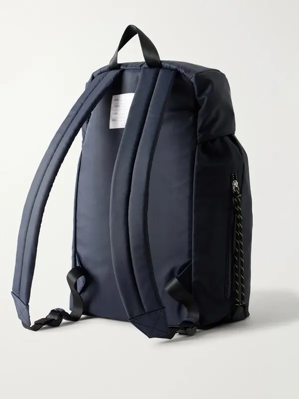 A.p.c. Logo-print Rip-stop Shell Backpack - Blue