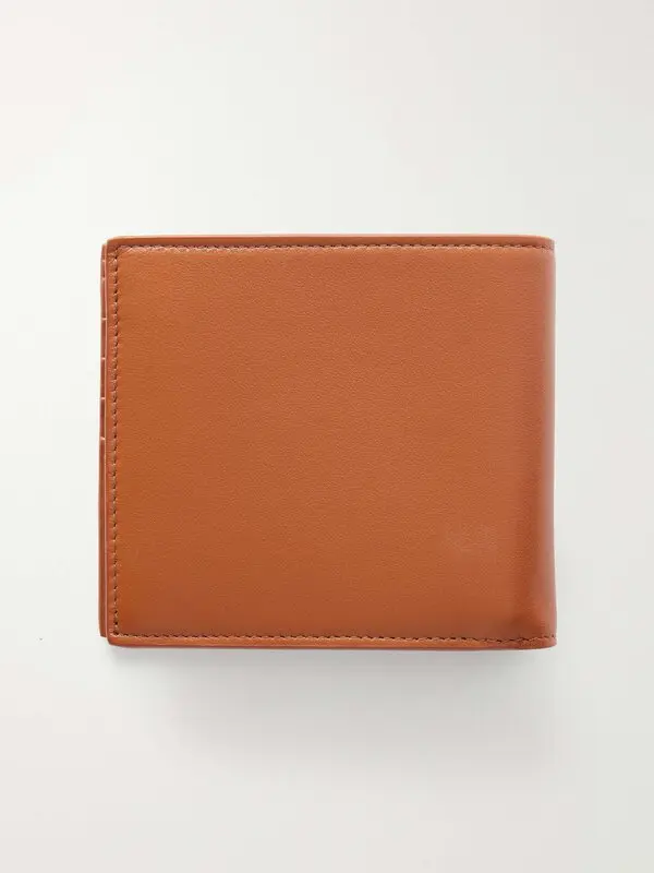 Celine Logo-debossed Leather Billfold Wallet