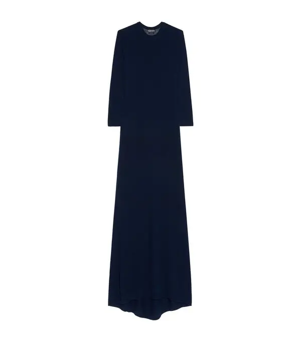 TOM FORD Cashmere-silk-blend Sheer Back Maxi Dress