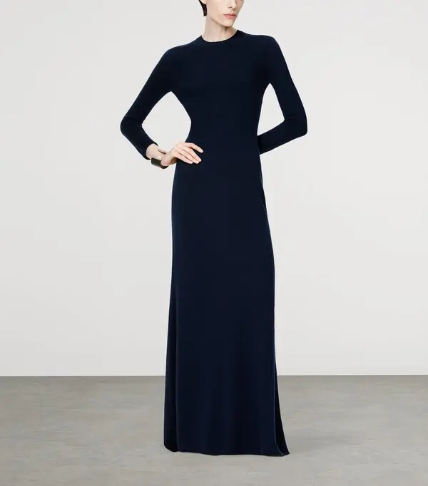 TOM FORD Cashmere-silk-blend Sheer Back Maxi Dress
