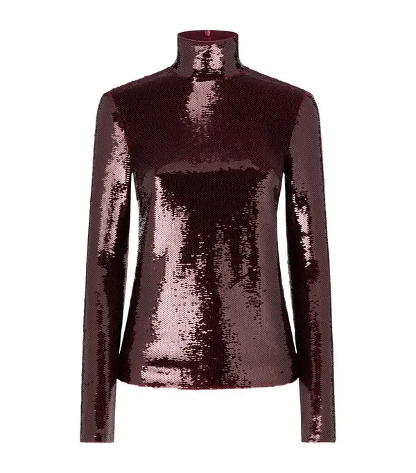 TOM FORD Sequinned Rollneck Top