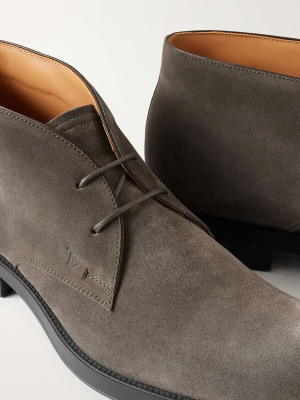 TOD'S Suede Lace-up Boots