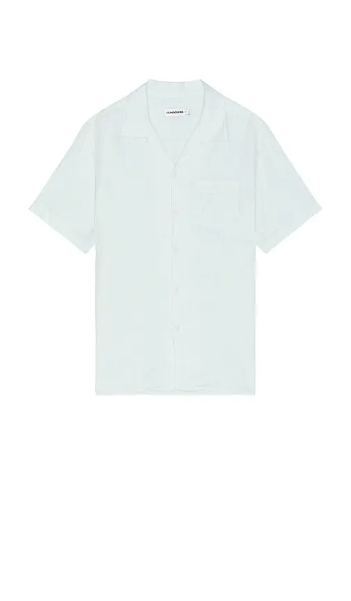 J. Lindeberg Elio Linen Shirt In Green