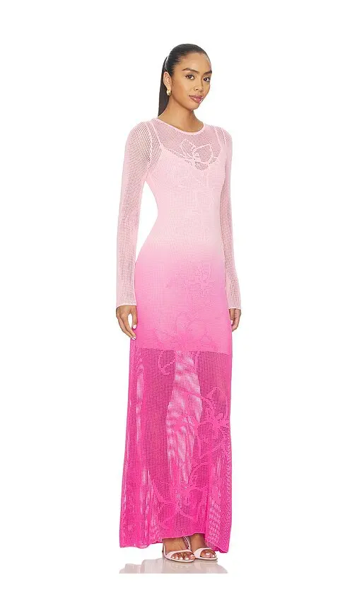 THE WOLF GANG Mela Maxi Dress In Multi