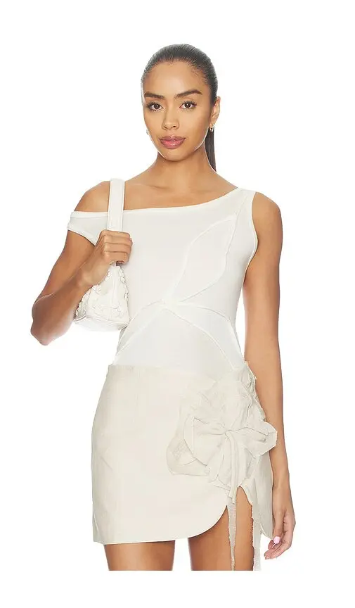 MOTHER OF ALL Papper Off Shoulder Top - Cream