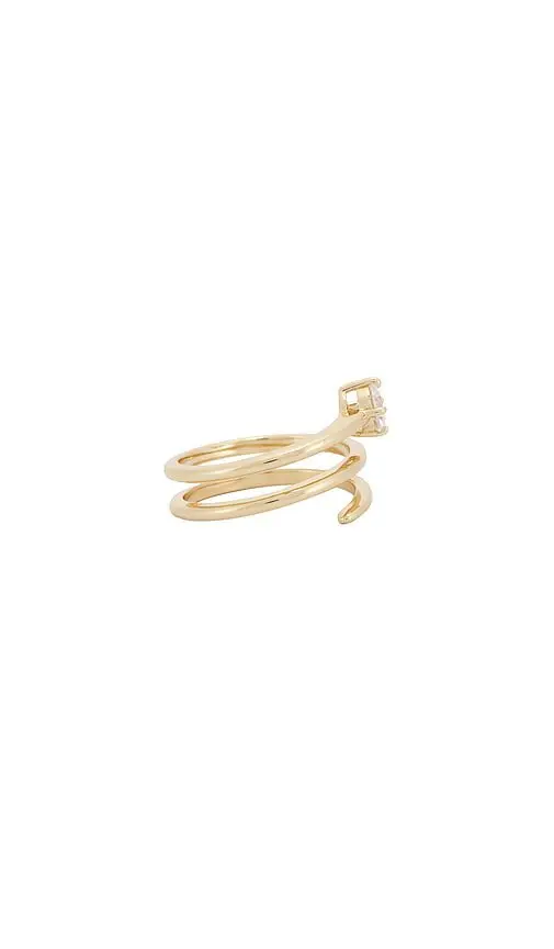 Lili Claspe Bloom Wrap Ring In Metallic