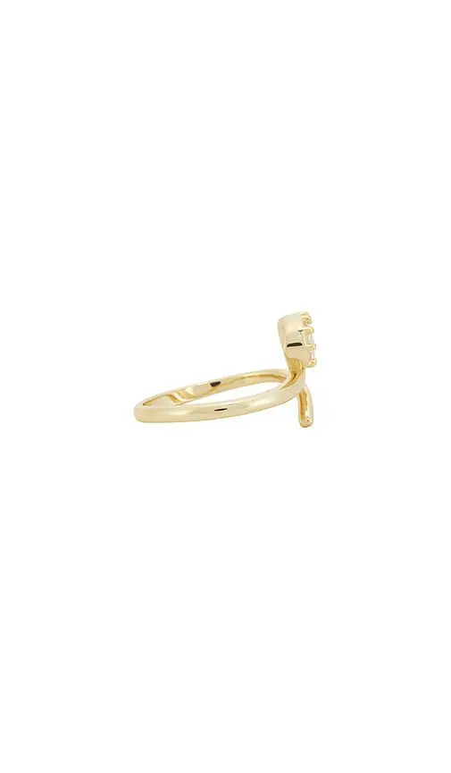 Lili Claspe Ring In Metallic