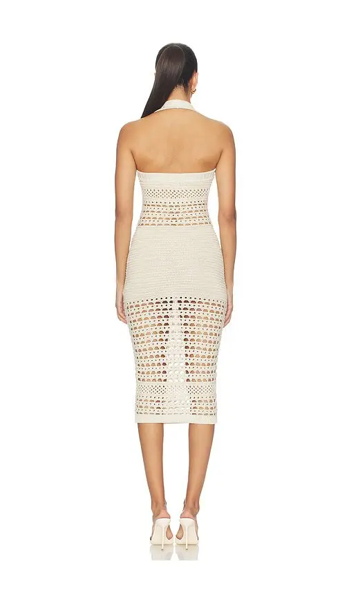Retrofete Jaycee Crochet Dress In Neutral
