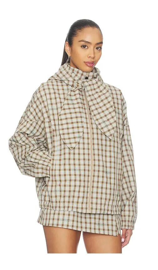Sandy Liang Eddy Jacket In Brown