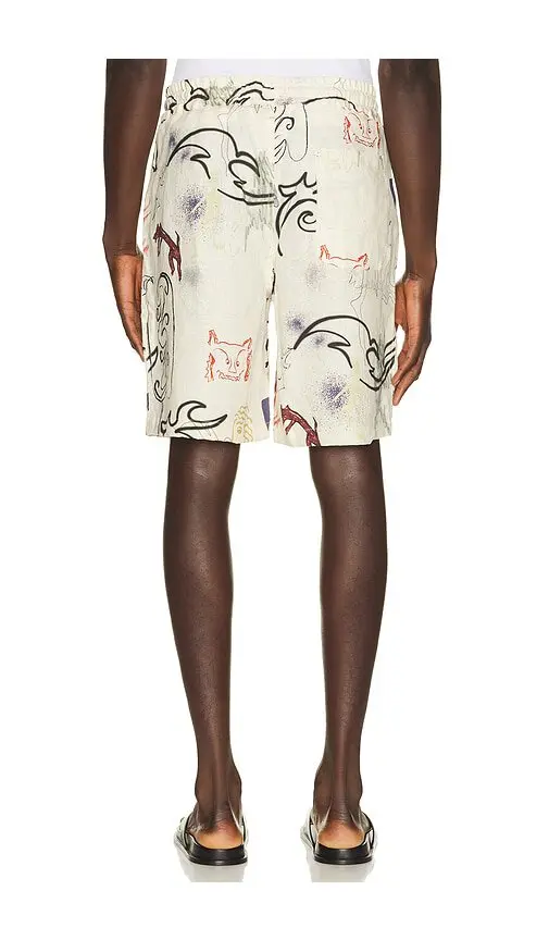 Oas Nicola Printed Linen Shorts