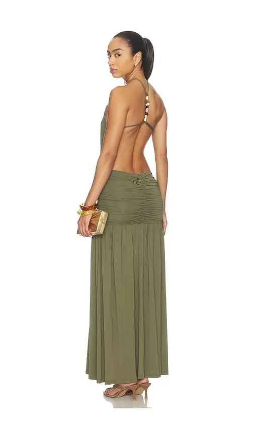 RUNAWAY THE LABEL Imelda High Neck Maxi Dress