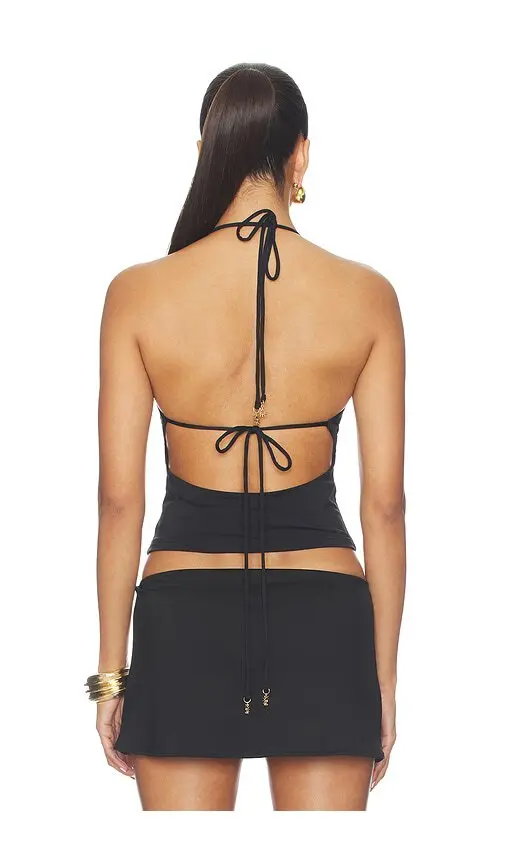 RUNAWAY THE LABEL Livia Halter Cowl Top