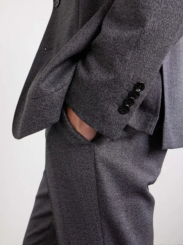 LARDINI Straight-leg Wool Suit Trousers