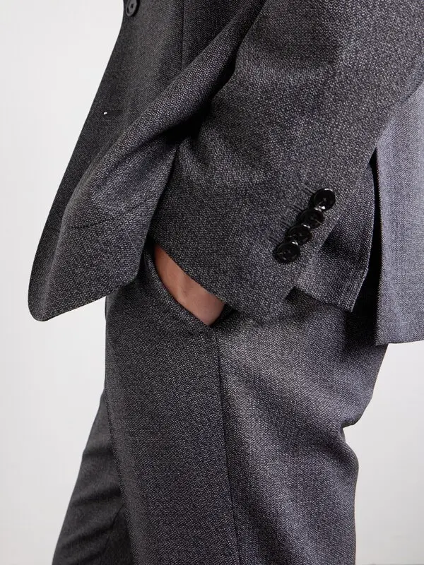 LARDINI Straight-leg Wool Suit Trousers