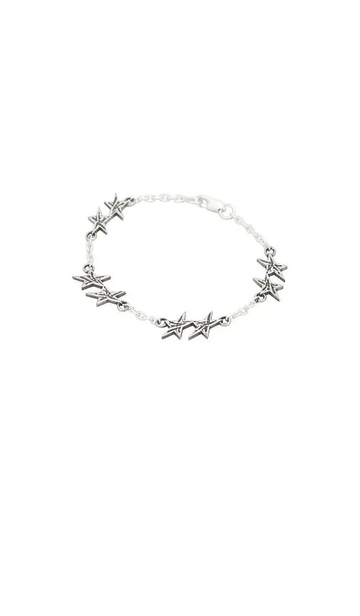 TWO JEYS Signature Stars Bracelet In Metallic - Silver