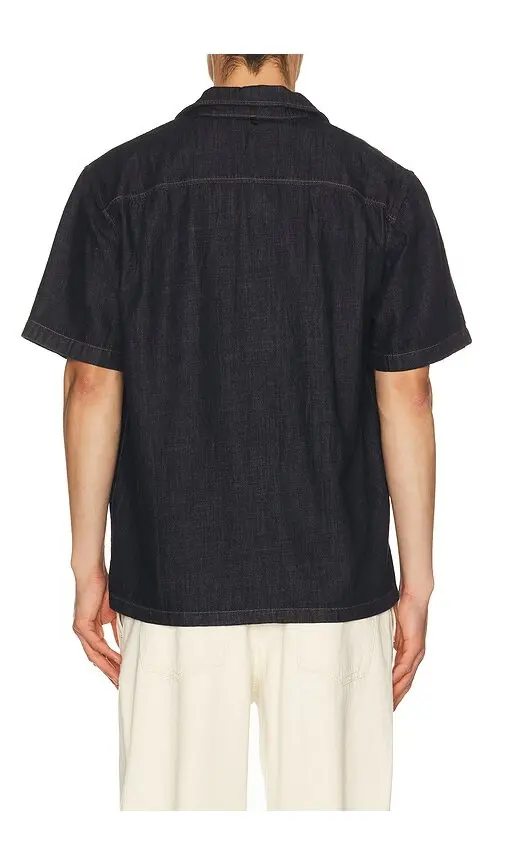 Rag & Bone Denim Resort Shirt In Navy