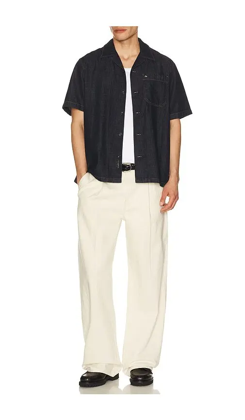 Rag & Bone Denim Resort Shirt In Navy