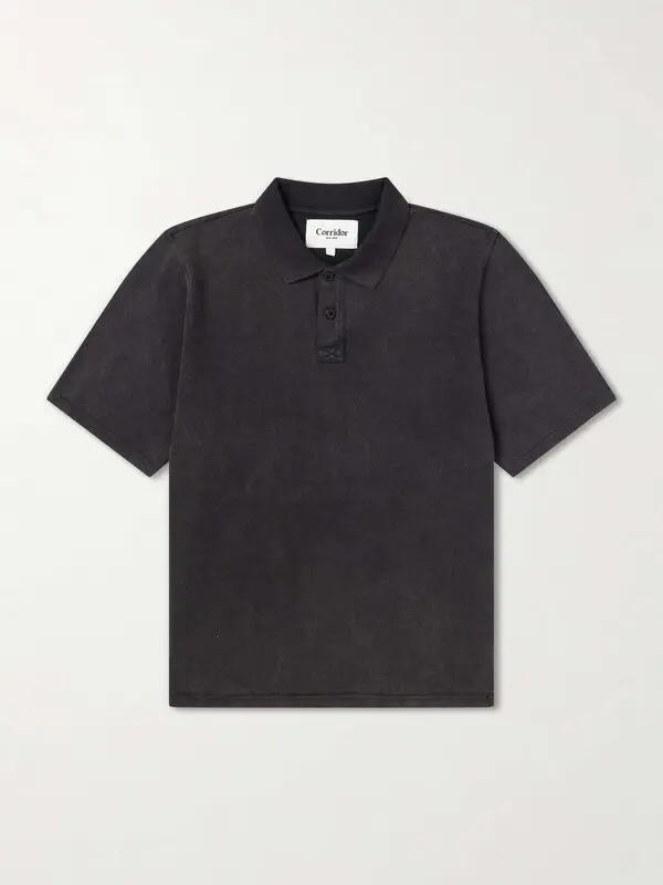 CORRIDOR Garment-dyed Cotton-piqué Polo Shirt