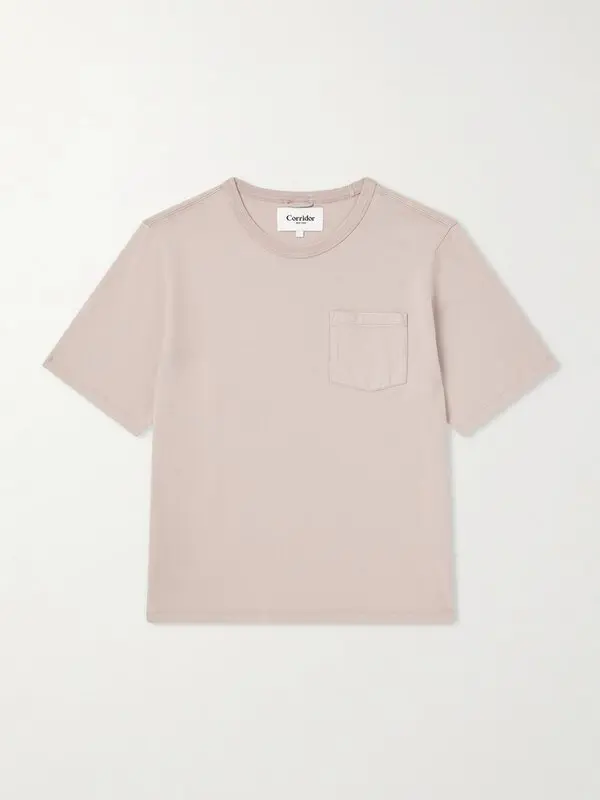 CORRIDOR Garment-dyed Cotton-jersey T-shirt