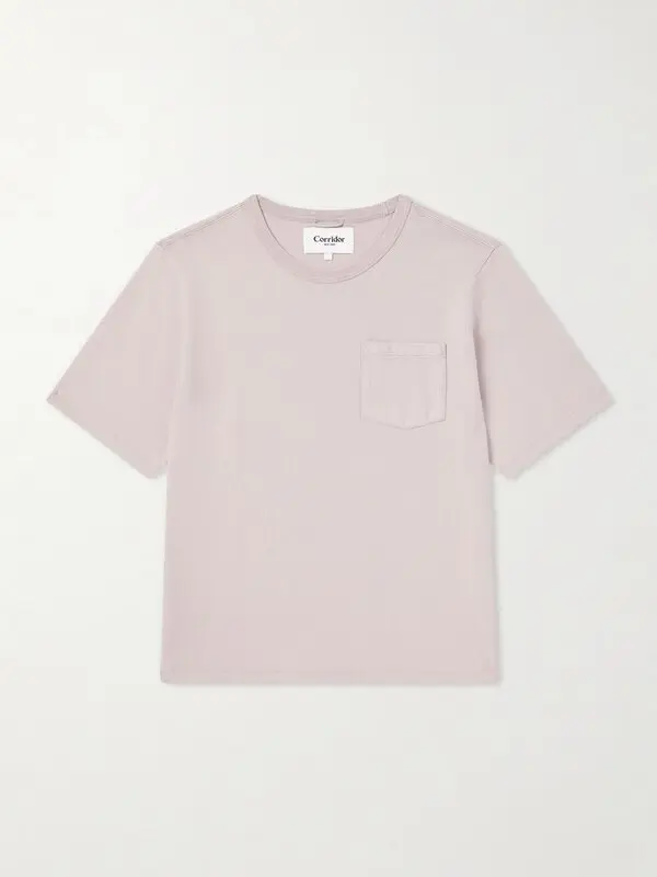 CORRIDOR Garment-dyed Cotton-jersey T-shirt