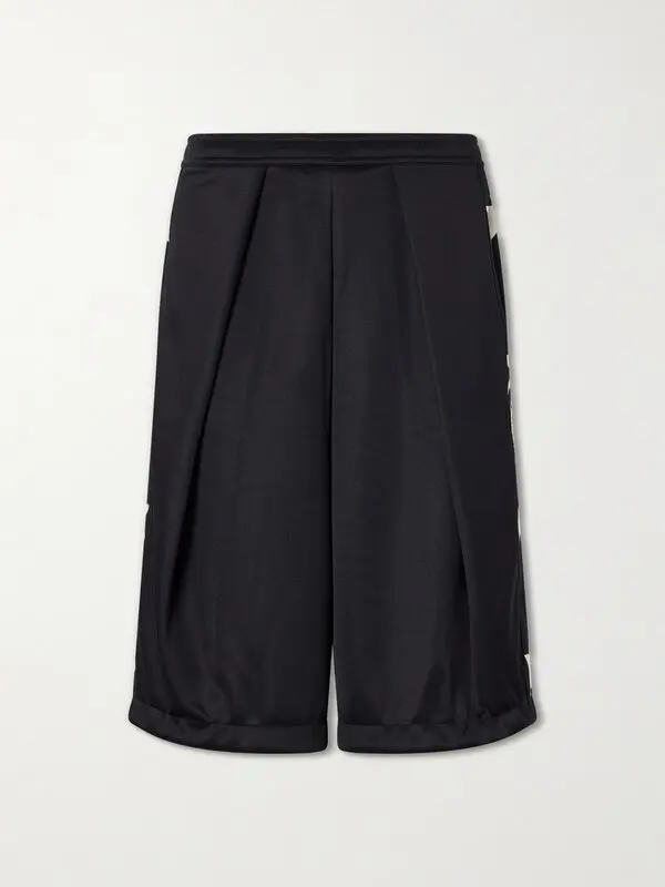 Kapital Kome-kome Straight-leg Satin-jersey Shorts