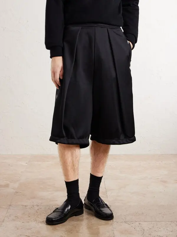 Kapital Kome-kome Straight-leg Satin-jersey Shorts