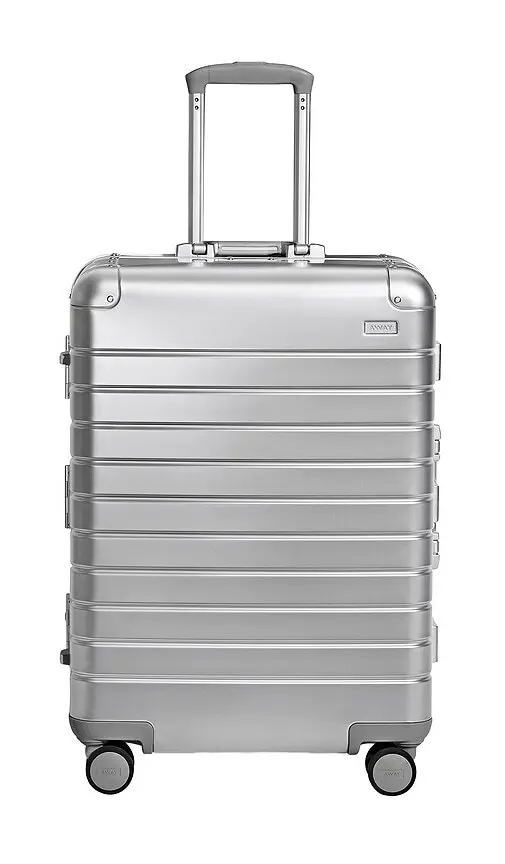 AWAY Aluminum Medium Checked In Metallic