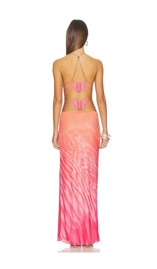I.AM.GIA Ellery Maxi Dress In Orange,pink