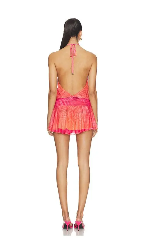 I.AM.GIA Halterneck Mesh Mini Dress