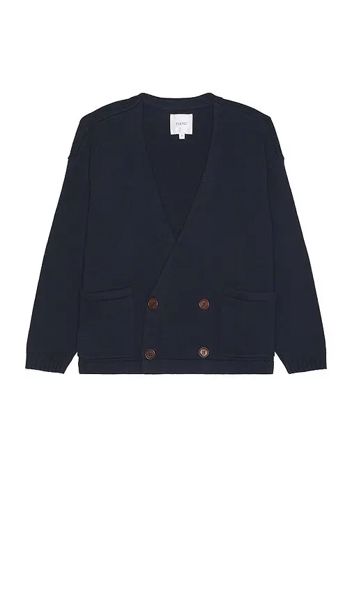FOUND Double Breasted Knit Cardigan