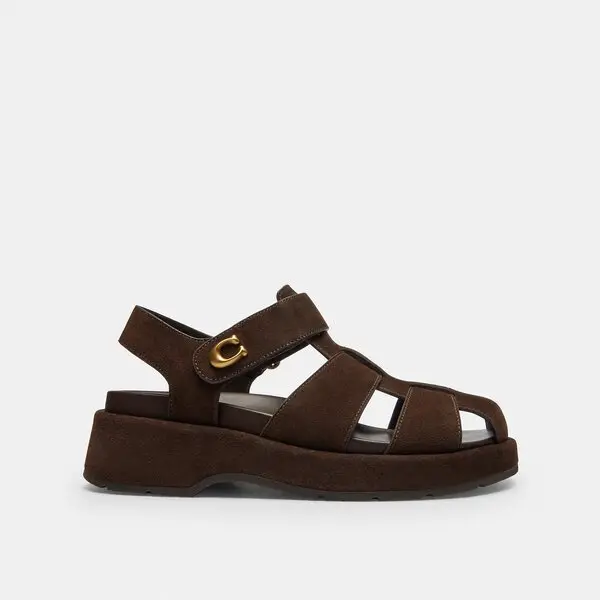 COACH Sculpted C Fisherman Sandal