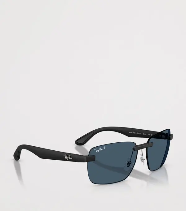 Ray-ban Rectangular Rimless Sunglasses