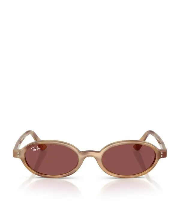 Ray-ban Oval Sunglasses - Brown