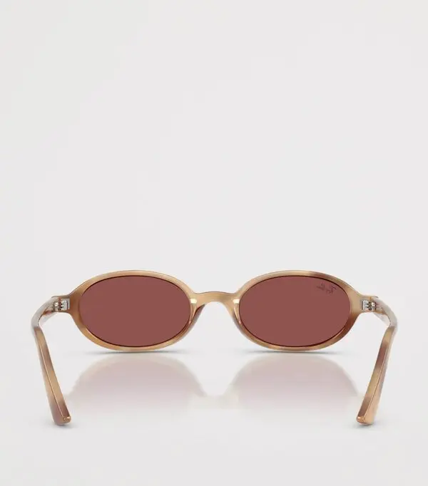 Ray-ban Oval Sunglasses - Brown