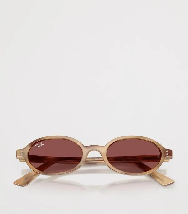Ray-ban Oval Sunglasses - Brown