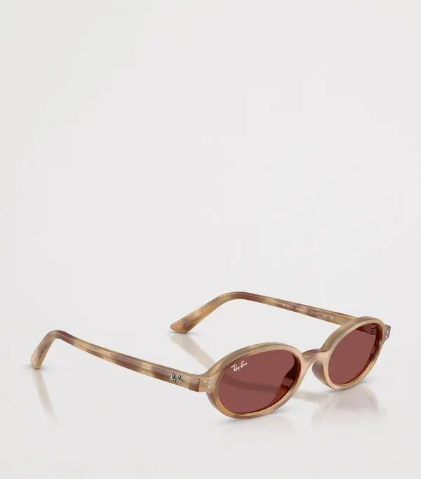 Ray-ban Oval Sunglasses - Brown