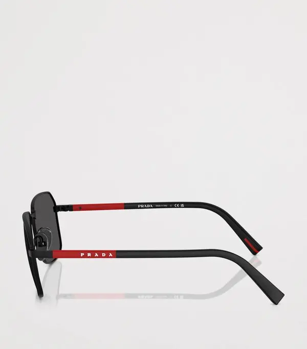 Prada Metal Rectangle Sunglasses