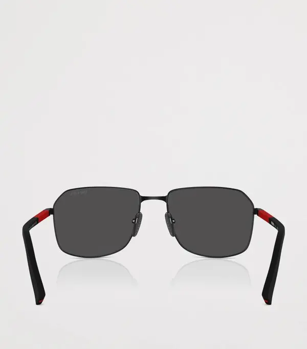 Prada Metal Rectangle Sunglasses