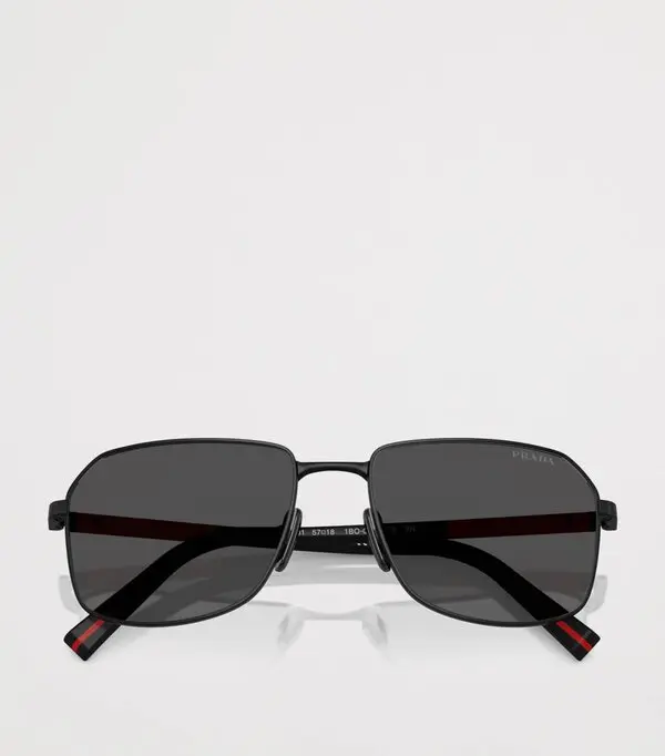 Prada Metal Rectangle Sunglasses