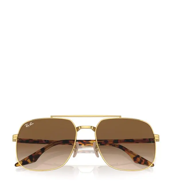 Ray-ban Metal Aviator Sunglasses - Gold