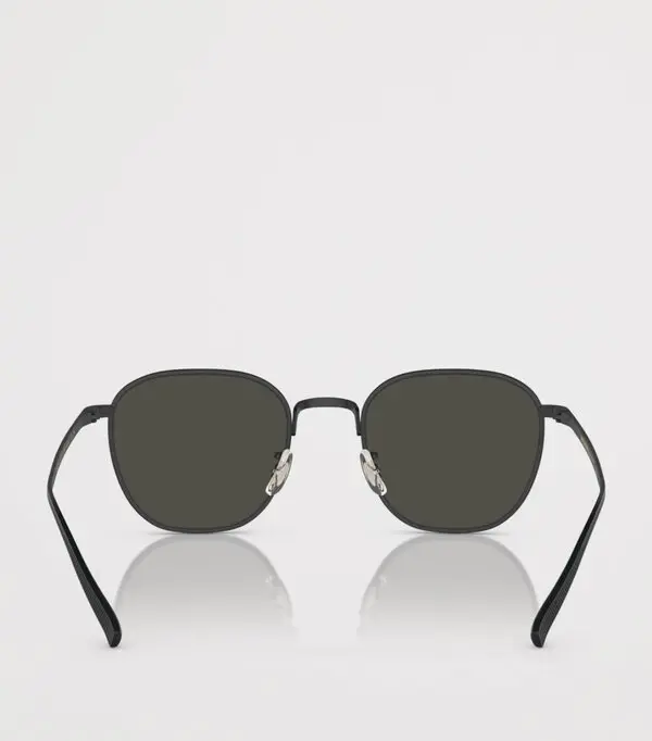 Oliver Spencer Titanium Rynn Square Sunglasses